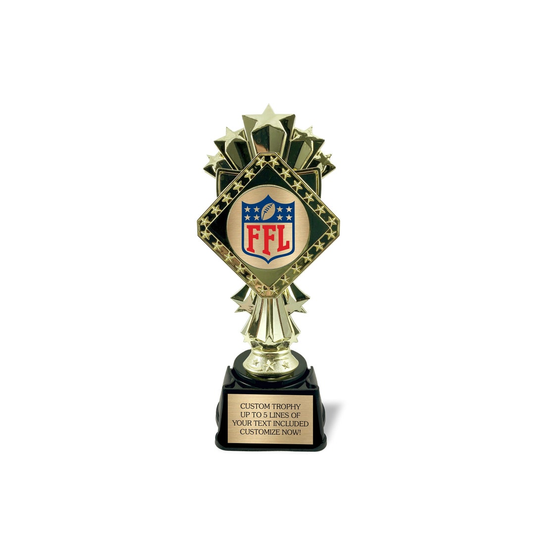 Custom Fantasy Football Trophy With Engraved Plate - Etsy
