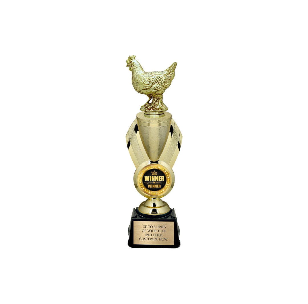 Chicken Trophy for Winner Winner Chicken Dinner 12 Tall With Engraved ...