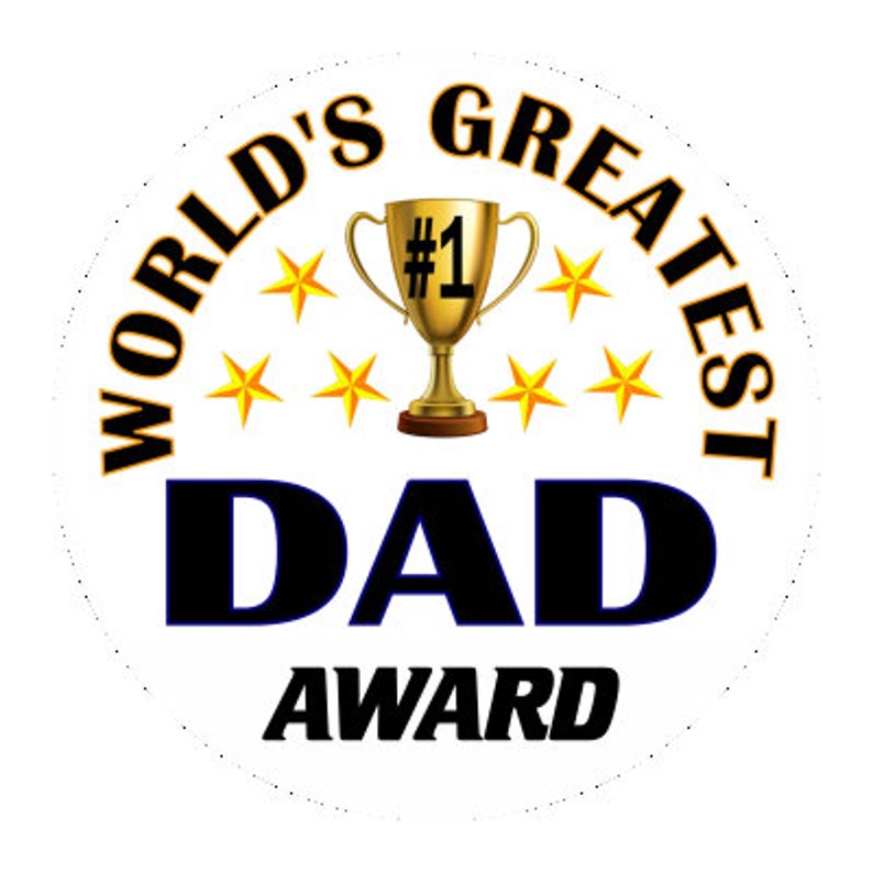 Best Dad Trophy Award for Worlds Greatest Father 9 Inches | Etsy