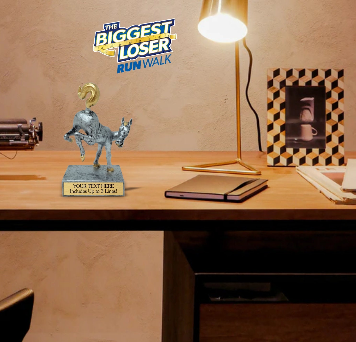 Funny Loser Trophy - Bobble Horse Butt Last Place Jackass Award ...