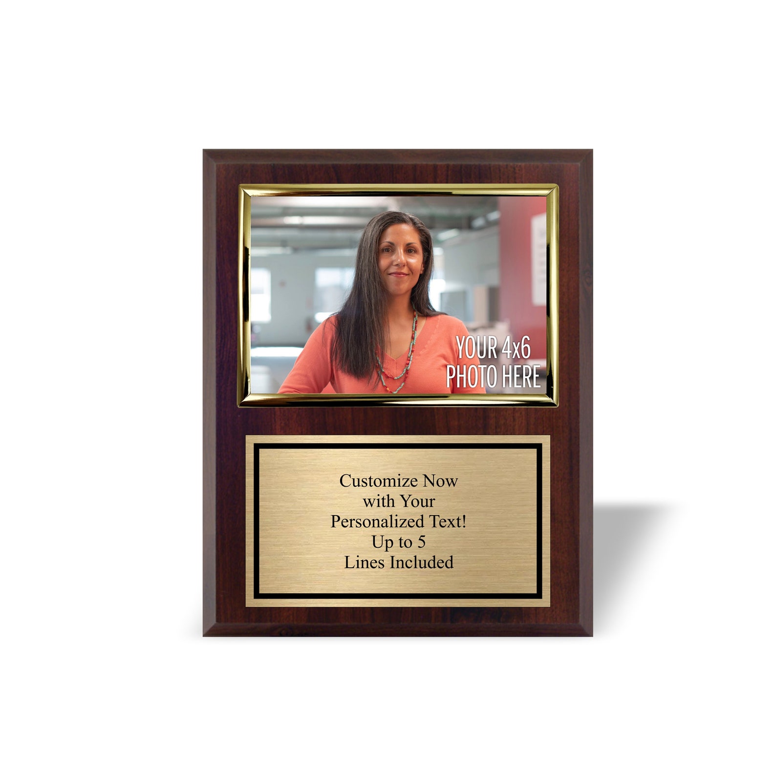 8x10 Photo Plaque Personalized with 4x6 Horizontal Picture | Etsy