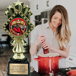Chili Cook off Trophy With Personalized Engraving - Award for Winner of ...