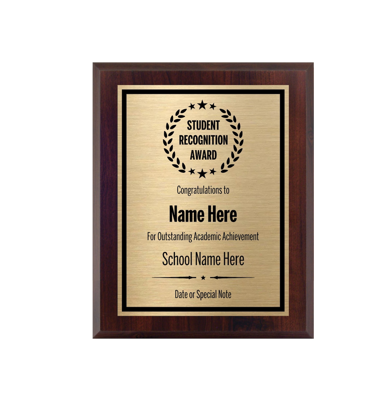 Student Recognition Award - Customized Academic Plaque for Students - Etsy