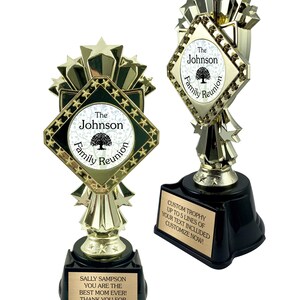 Family Reunion Trophy - Award or Gift for Family Reunions - Includes ...