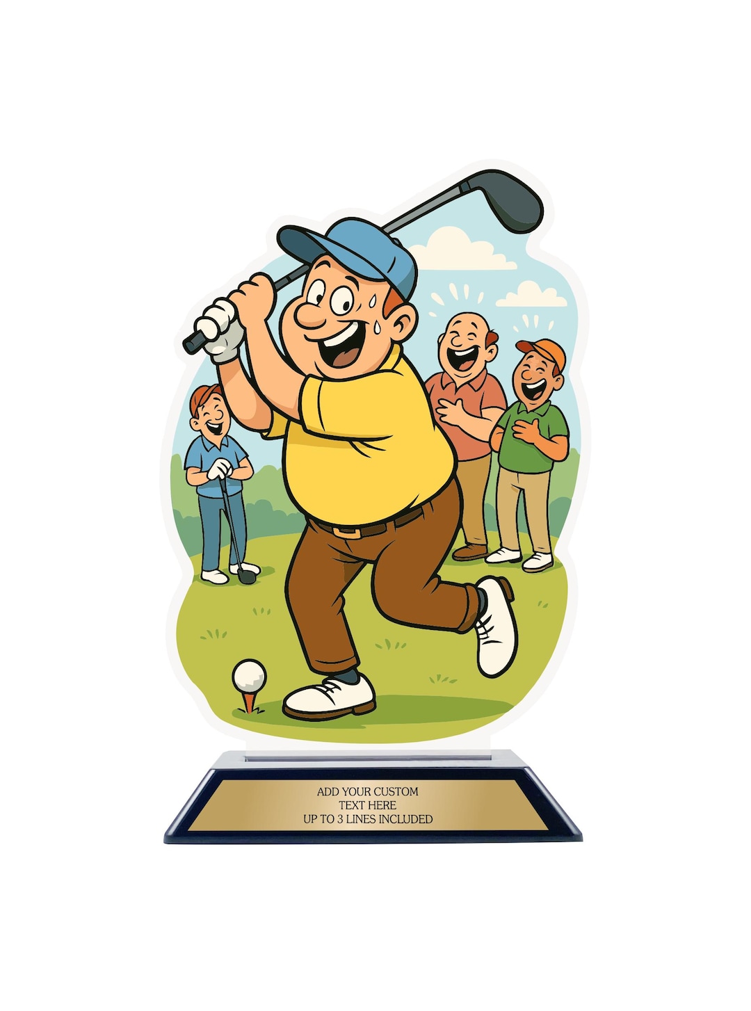 Funny Golf Trophy With Personalized Plate - Engraved Golf Gag Gift for ...