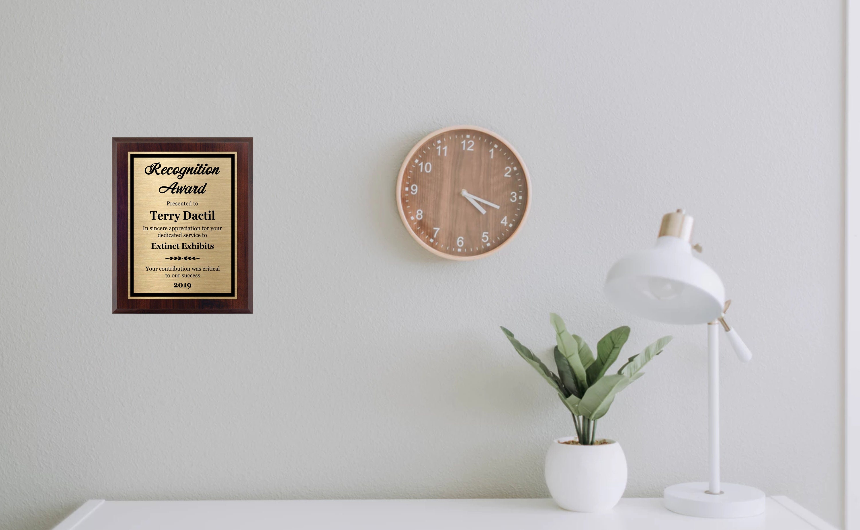 8x10 Recognition Plaque Award Customize Now - Etsy