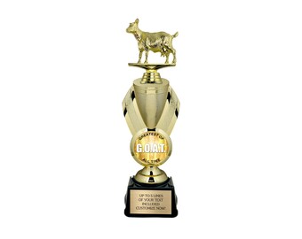 Wife Husband Goat greatest of All Time G.O.A.T. Award Trophy 6 Free ...
