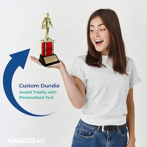 Dundie Award Trophy for the Office - 10” Tall With Personalized ...