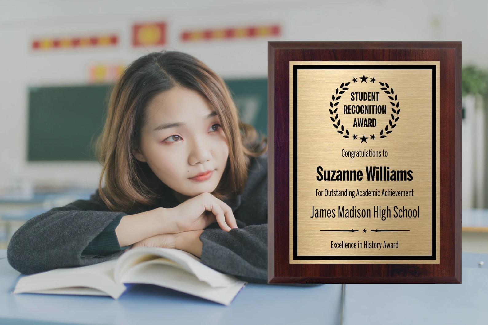 Student Recognition Award Customized Academic Plaque for - Etsy