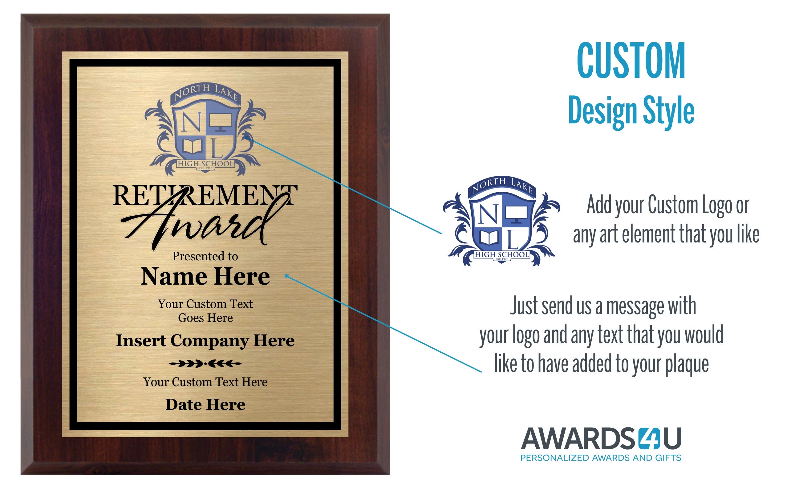 8x10 Personalized Retirement Plaque Customized Award for - Etsy