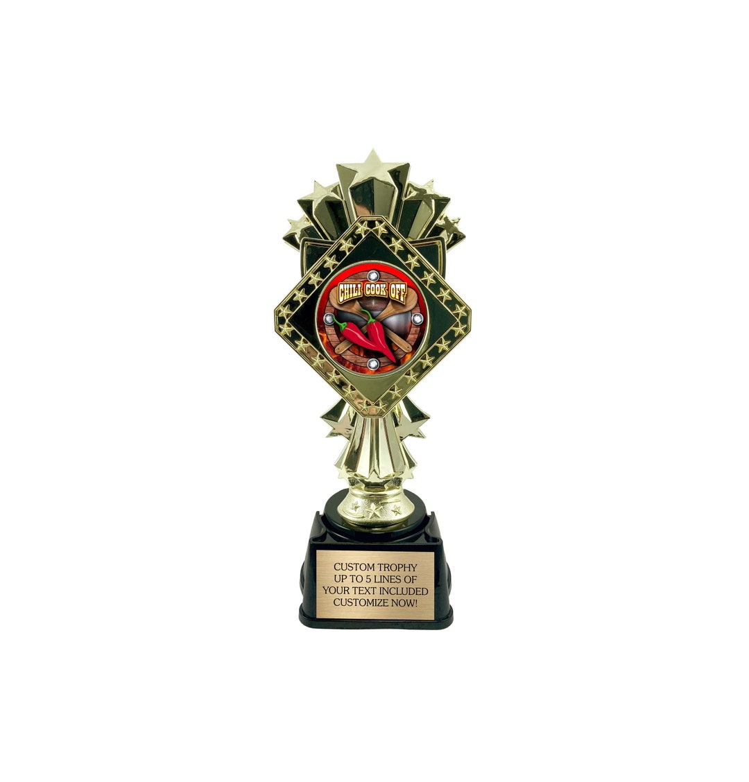 Chili Cook off Trophy With Personalized Engraving - Award for Winner of ...