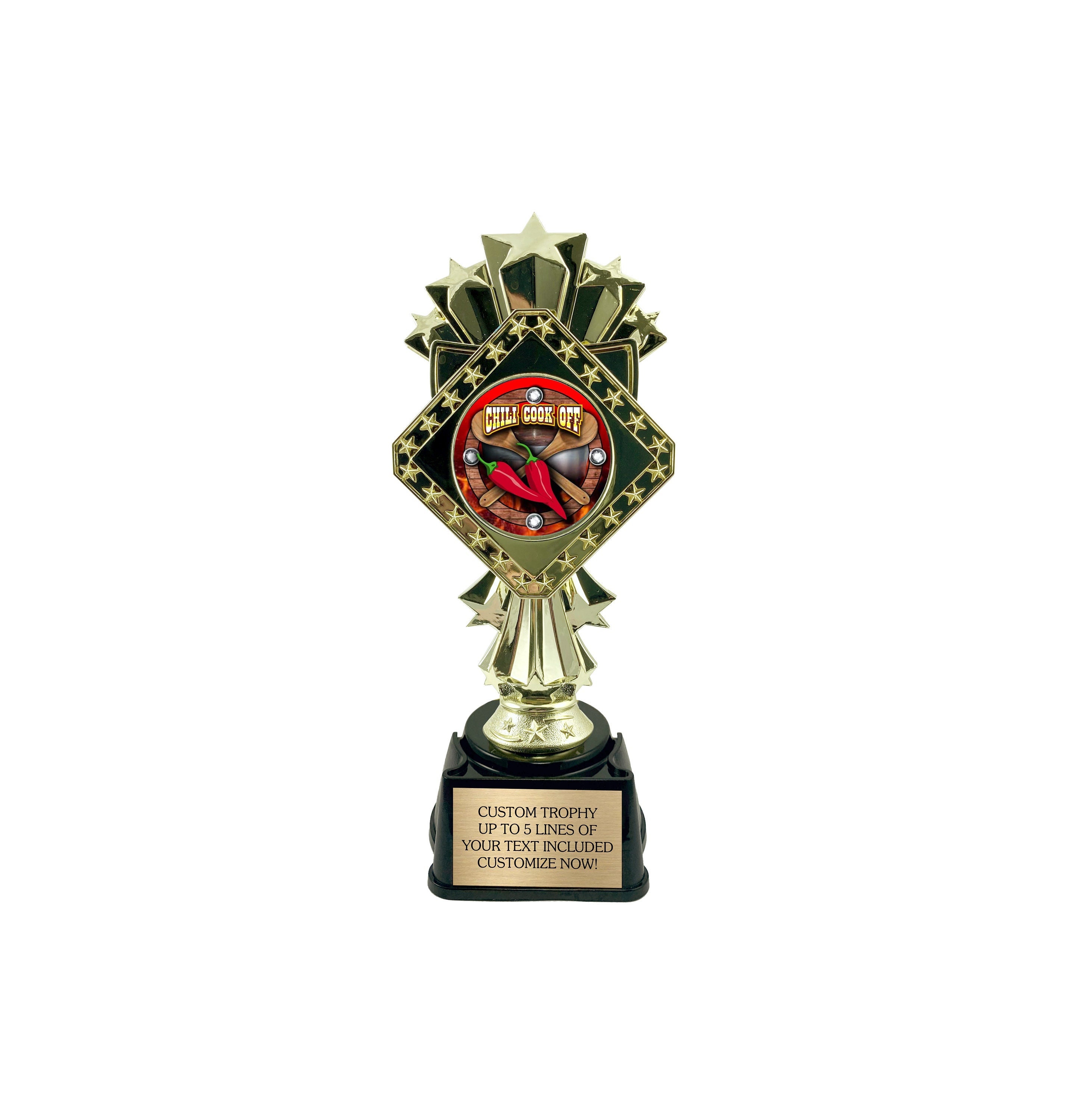 Chili Cook off Trophy With Personalized Engraving Award for - Etsy
