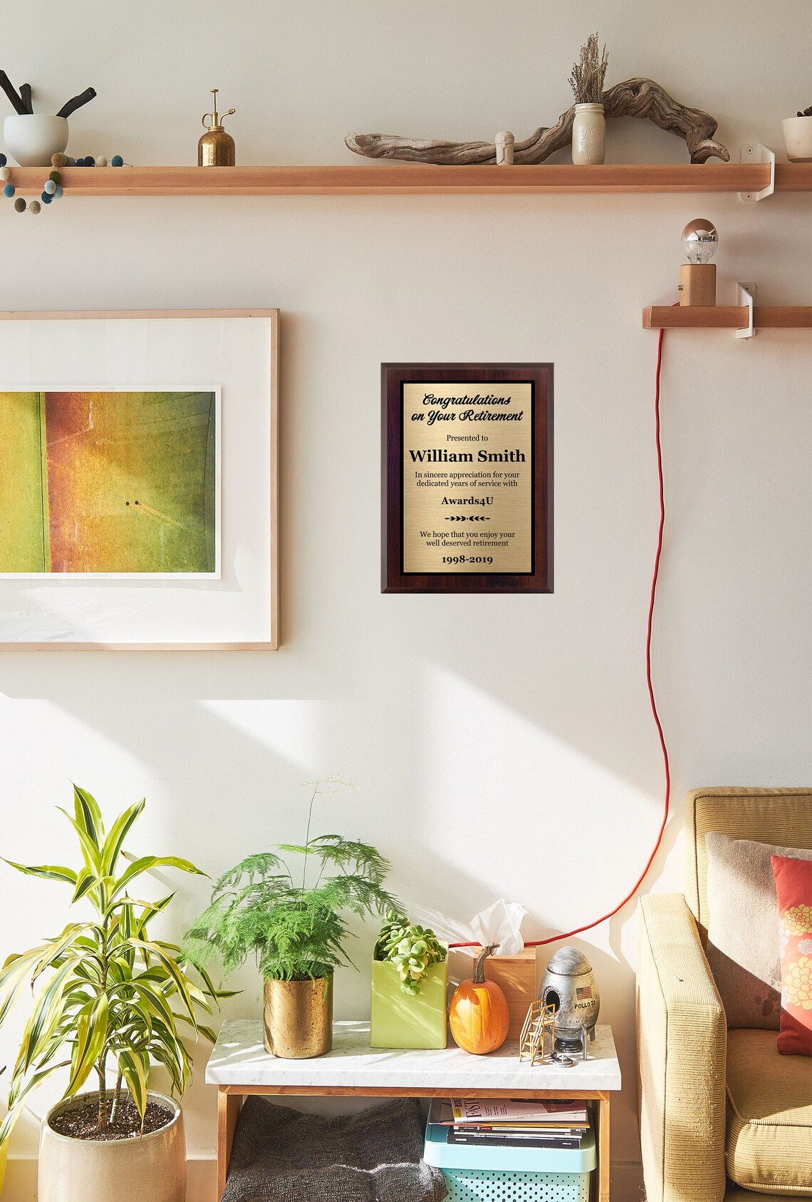 Retirement Plaque Award - Choose Your Size! - Etsy