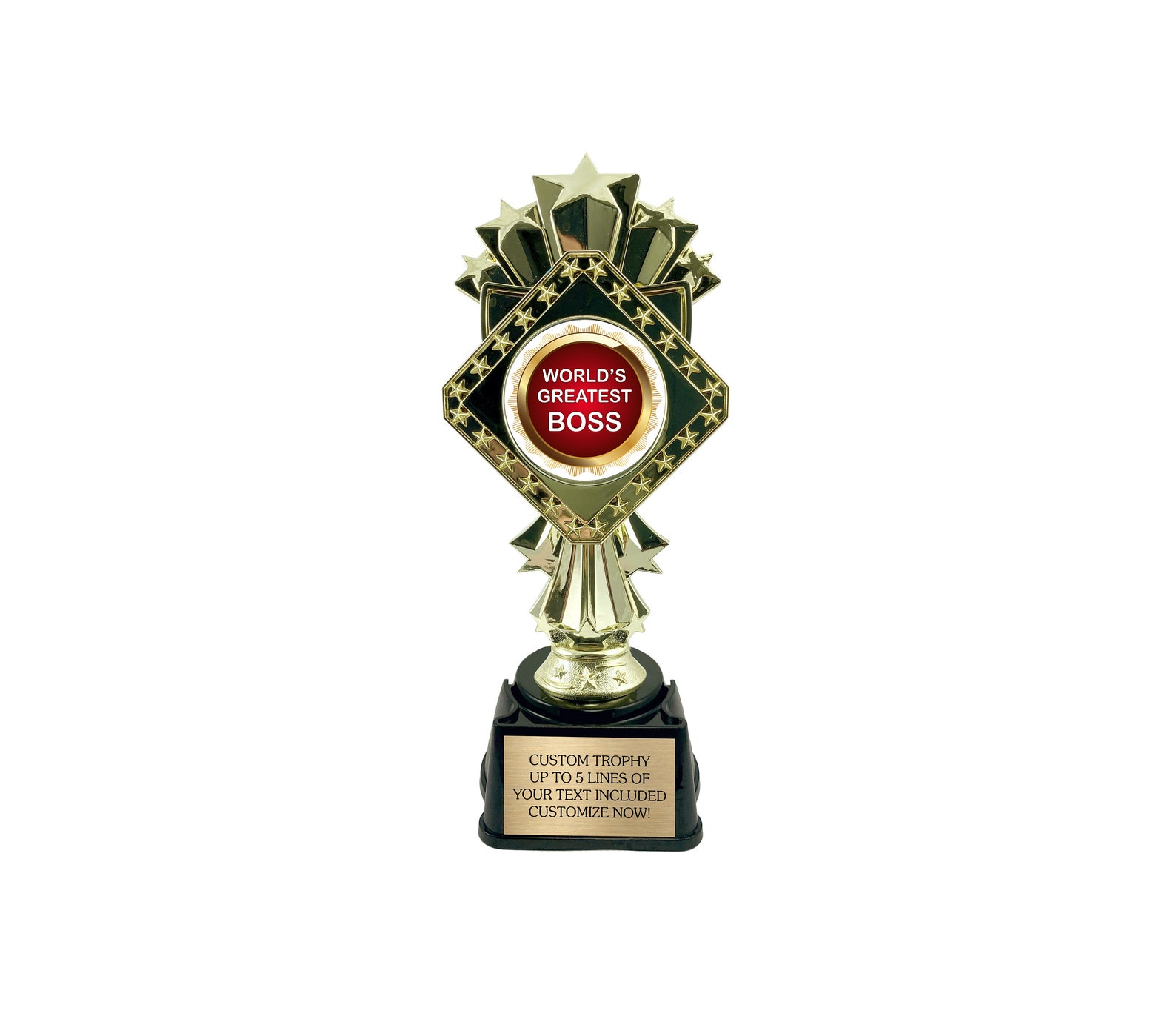 Worlds Greatest Boss Trophy Best Boss Award 9 Inches Tall - Etsy