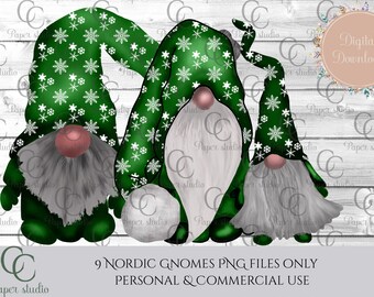 Christmas Gnome PNG Scandinavian Blue Gnomes Clipart Nordic - Etsy Canada