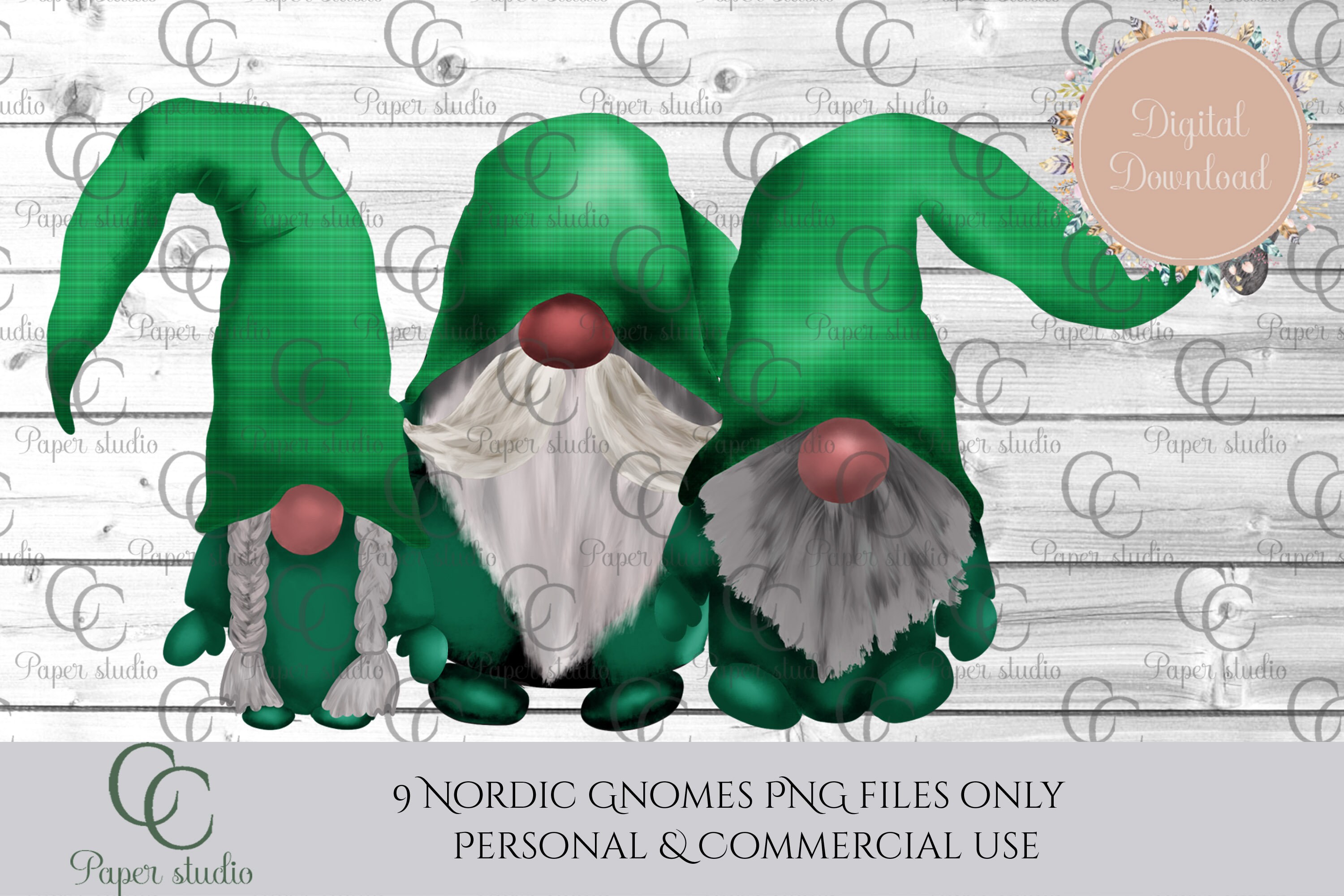 Tomte Gnome Clipart Scandinavian Christmas Gnome - Etsy