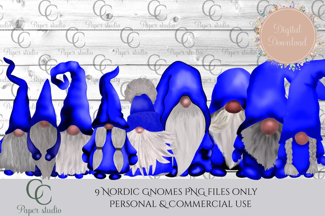 Tomte Gnome Clipart Scandinavian Christmas Gnome - Etsy