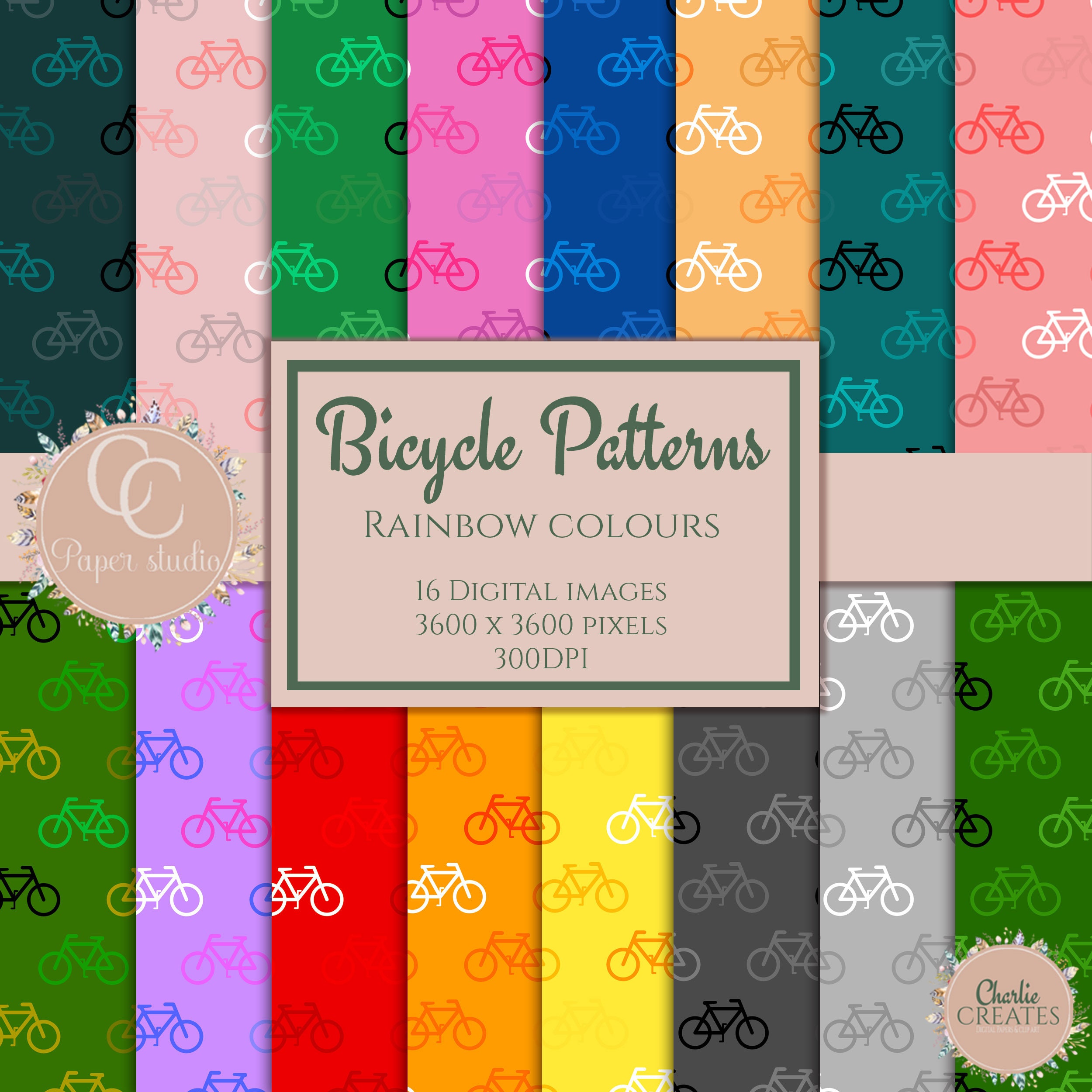 12 Panel Scrapbook Paper Mock up Template, 12 Digital Paper Mock up ...