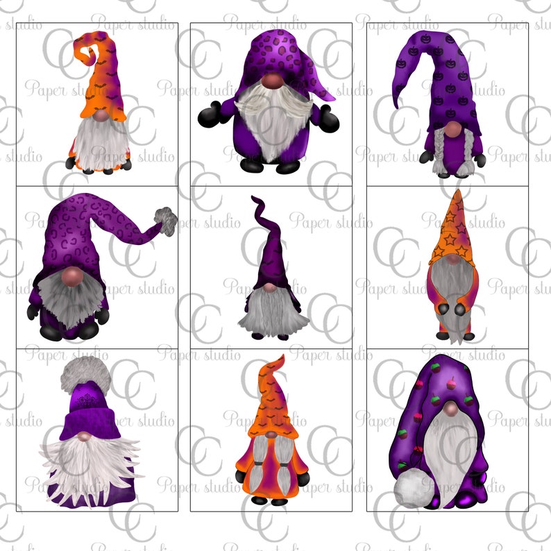 Tomte Gnome Clipart Scandinavian Halloween Gnome - Etsy