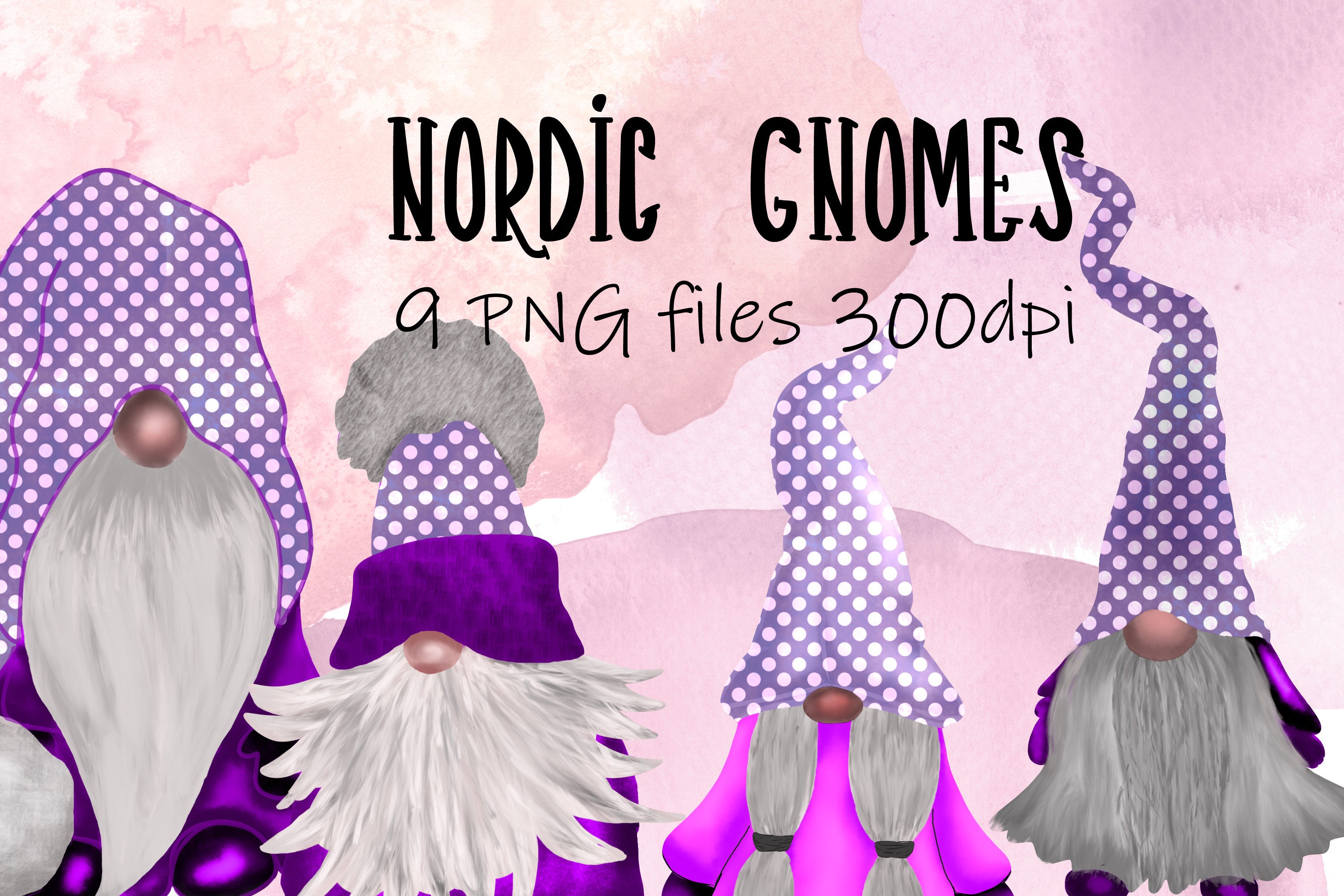 Tomte Gnome Clipart Scandinavian Valentines Gnome - Etsy