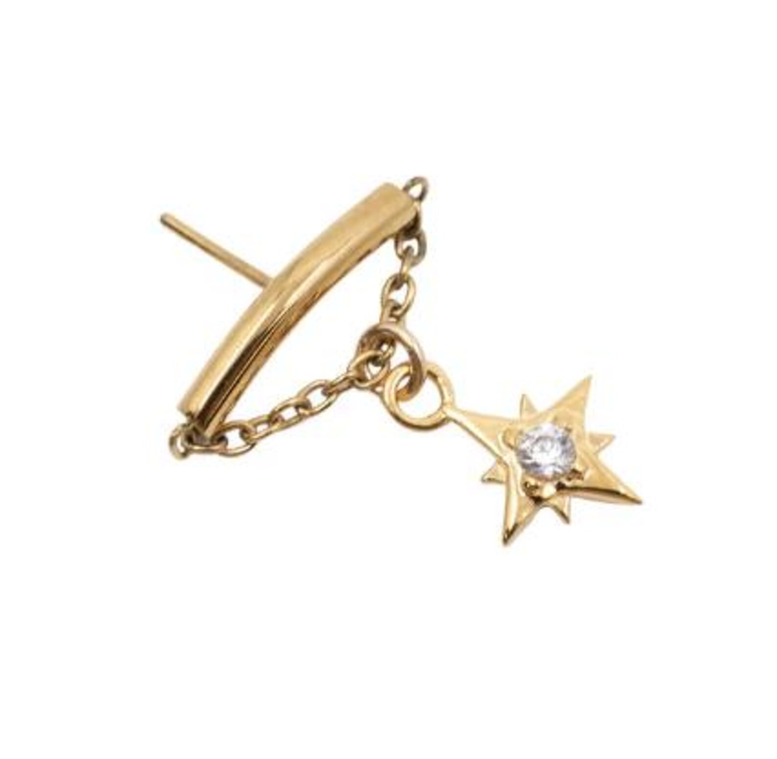 Charmed Floating Helix Top (rose Gold Earring Chain Connector, Ear ...