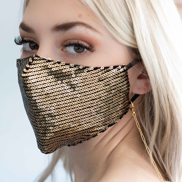 Sequin Mask - Etsy