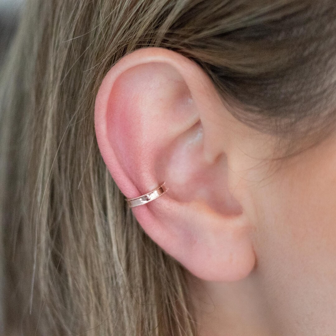 Concave Ear Cuff Rose Gold (no Piercing Earring/fake Piercing Jewelry ...
