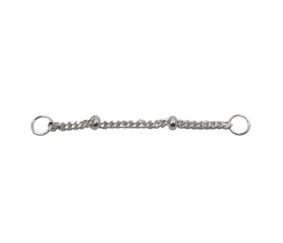 Beaded Curb Chain Earring Connector (lobe/cartilage Jewelry - Silver ...