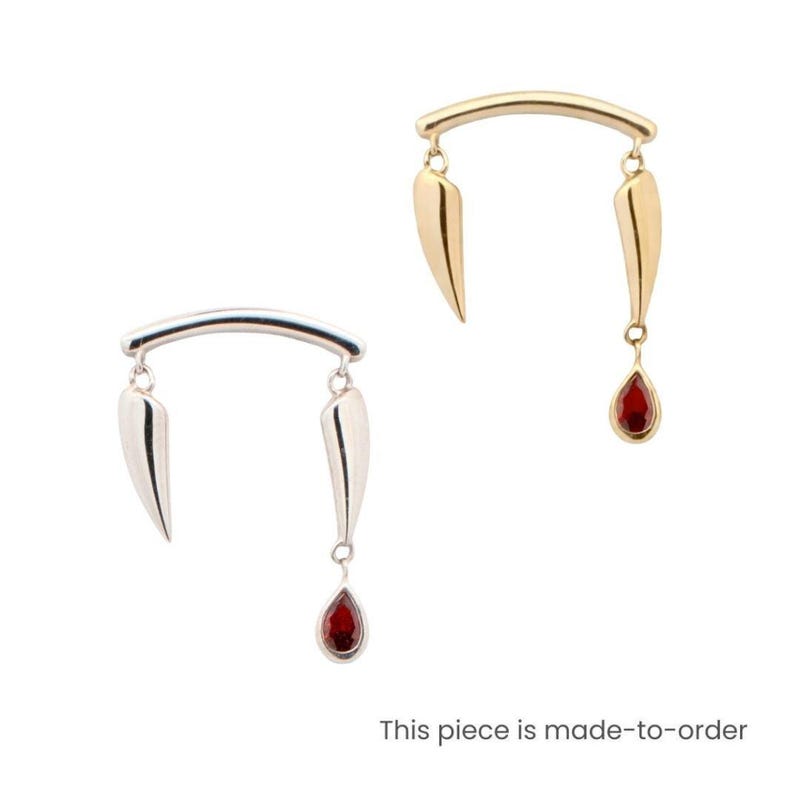 Vampire Fang Piercings - Etsy