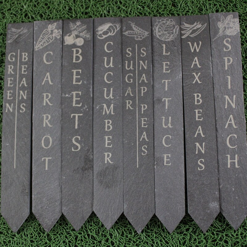 Slate Garden Markers - Etsy