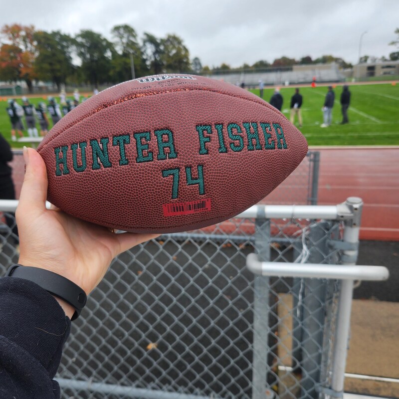 Embroidered Football - Etsy