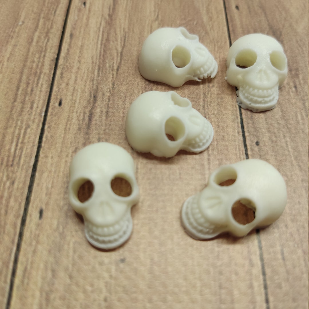 Plastic Decor Skull, Miniature Skull, Skull Token, Small Figure, Human ...