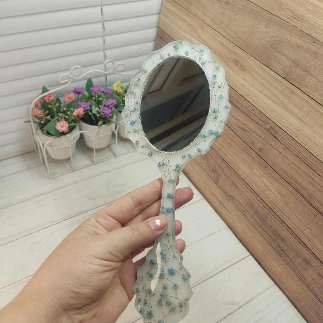 Handmade Epoxy Resin Mirror, Hand Antiqued Mirror, Aesthetic Mirror ...