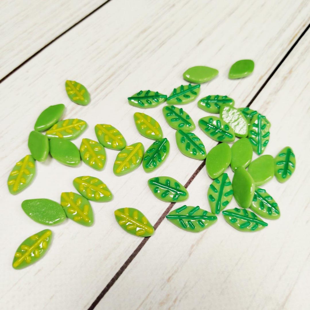 Light Green Fusing Glass Leaves - COE 96 - 10 Pcs - Etsy