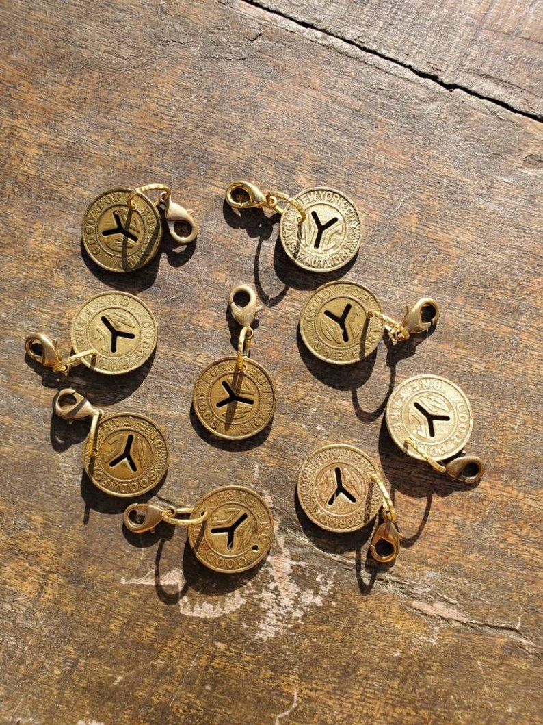 Vintage 1950-60 NYC SUBWAY Token Charm - Etsy