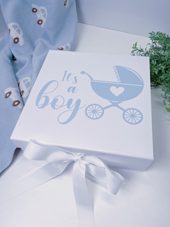 Its a Boy Gift Box Personalised Luxury Magnetic Keepsake Box - Etsy
