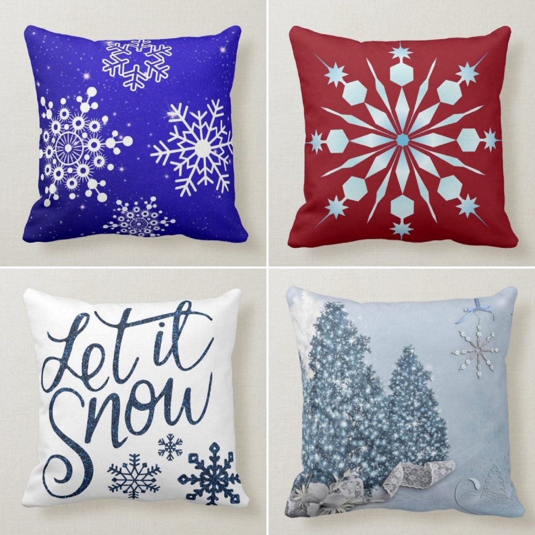 Winter Pillow Coverswinter Tree Throw Pillowdecorative - Etsy