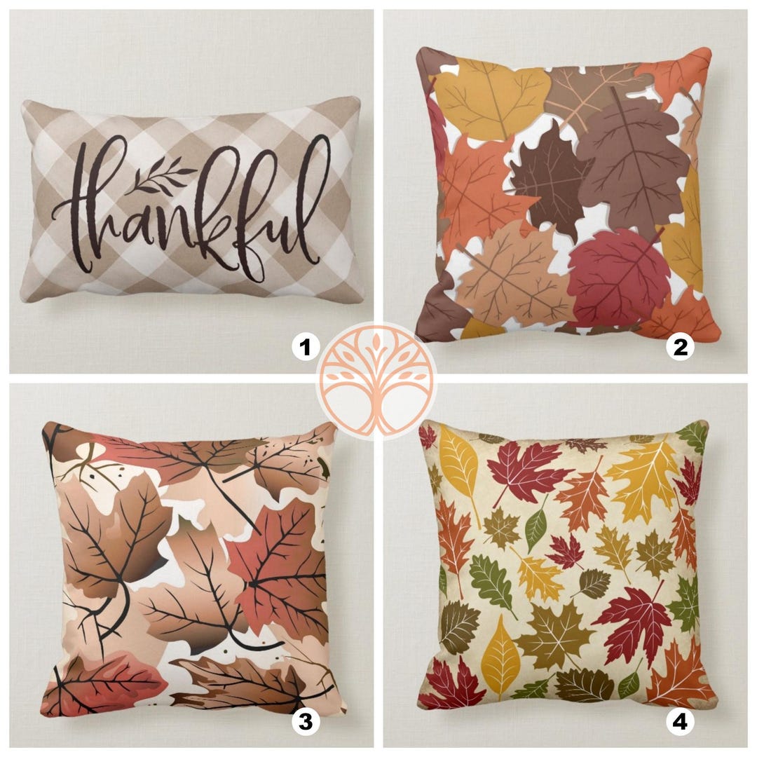 Fall Trend Pillow Cover|autumn Cushion Case|autumn Leaves Throw Pillow ...