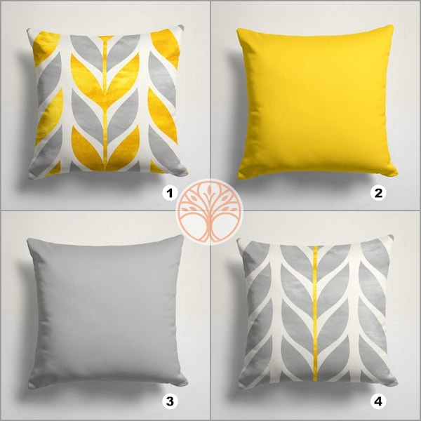 Yellow Gray Decor - Etsy