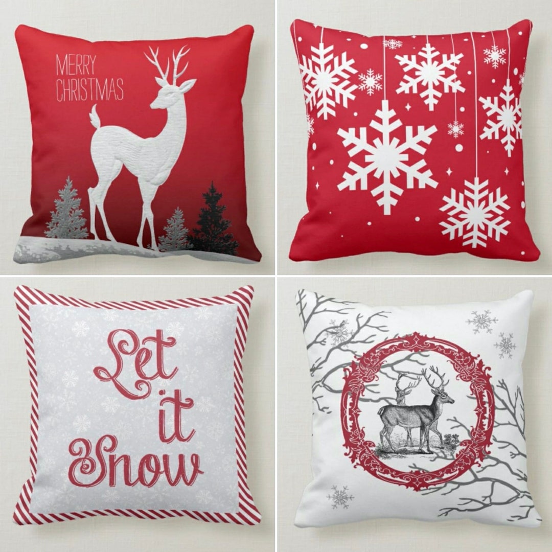 Winter Trend Pillow Coverscute Snowman Decorsnowflake Pillow Caselet It ...