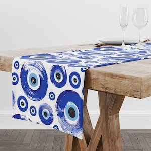 Evil Eye Placemat & Table Runner|set of 2 Symmetrical All Seeing Eye ...