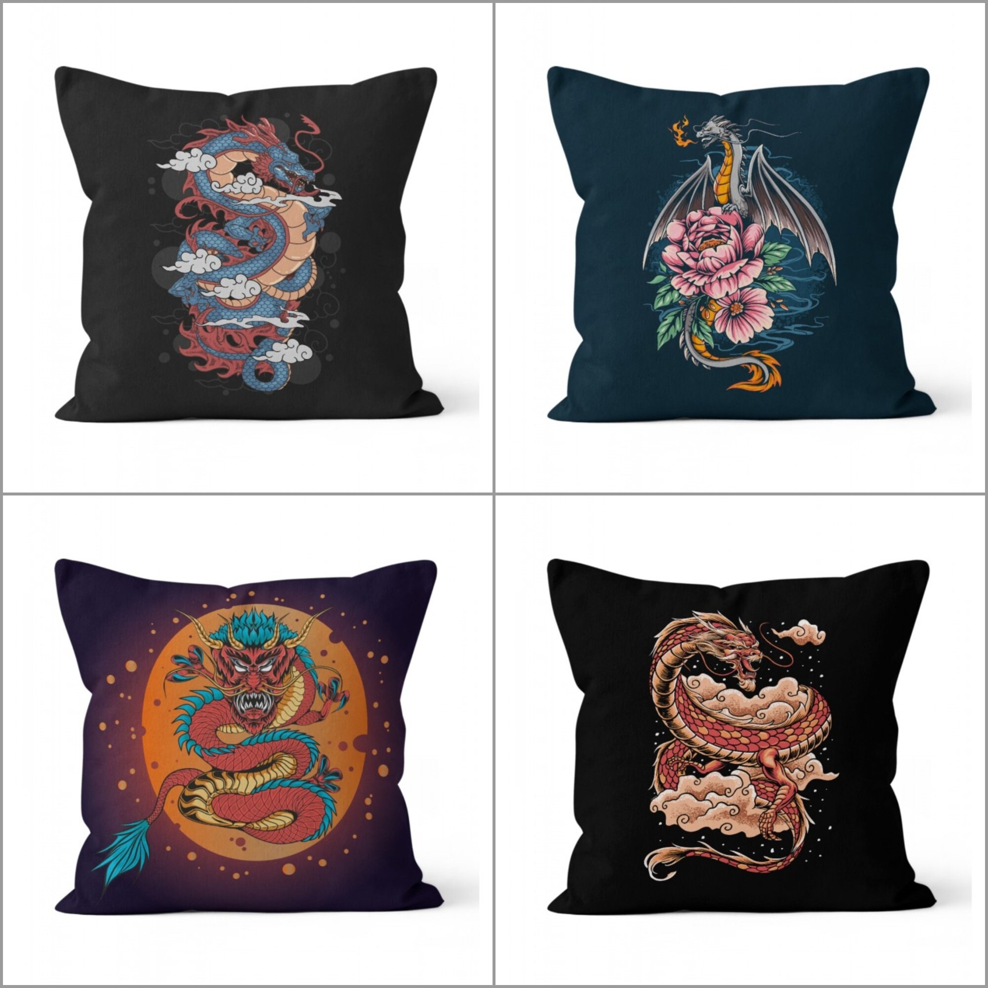 Chinese Dragons Case - Etsy