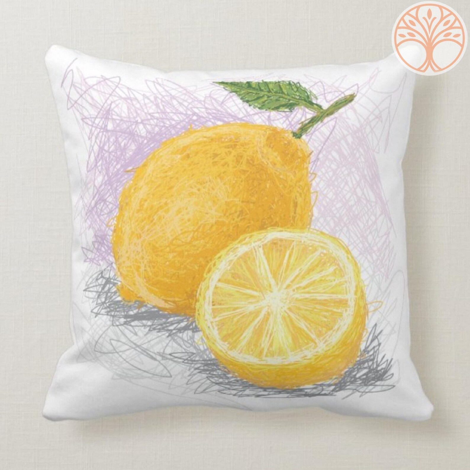Lemons Pillow Cover|yellow Lemon Cushion Case|decorative Cushion Case ...