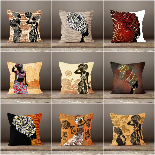 African Print Pillow - Etsy