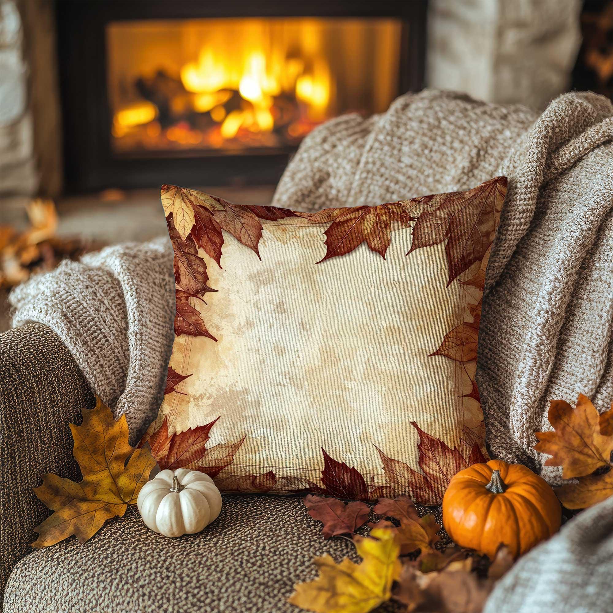 Autumn Leaves Pillow Cover|fall Cushion Case|thanksgiving Fade ...
