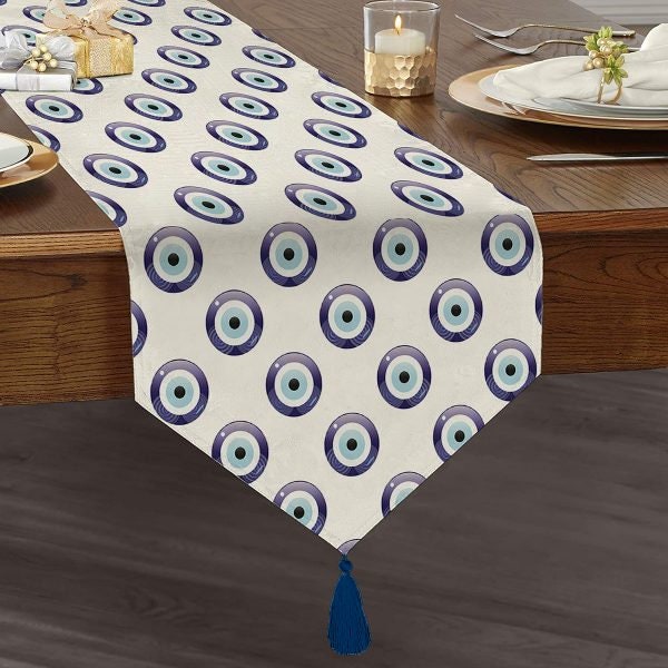 Evil Eye Table Runner|high Quality Triangle Dining Table Runner|good ...