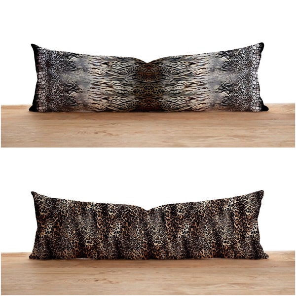 Leopard Bolster Pillow - Etsy