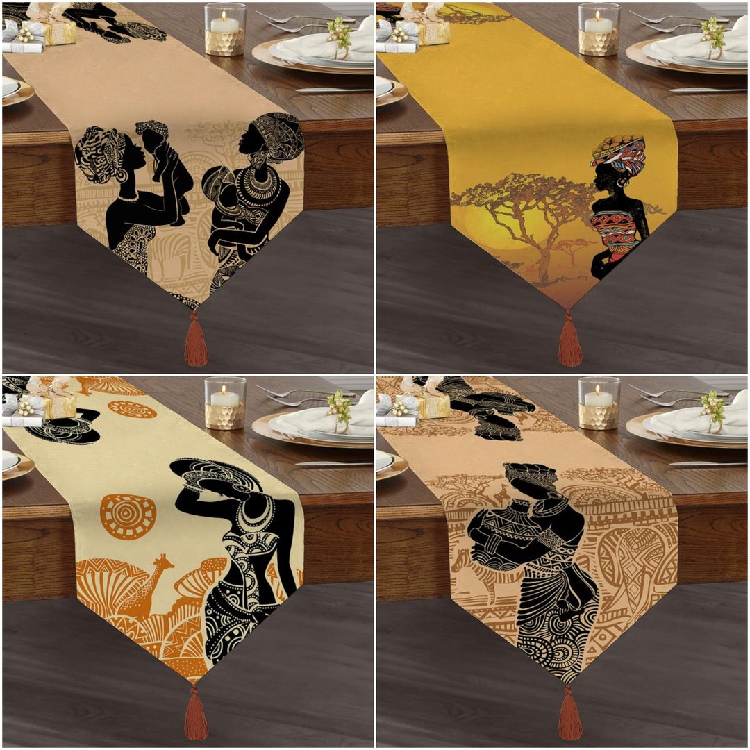 African Women Table Runnerhigh Quality Triangle Authentic Dining Table ...