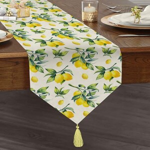Lemon Table Runner|high Quality Triangle Lemon Dining Table Runner| Cut ...