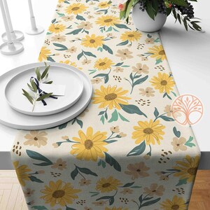 Sunflower Table Runner|sunflower Tabletop|summer Tablecloth|sunflower Home Decor|housewarming ...